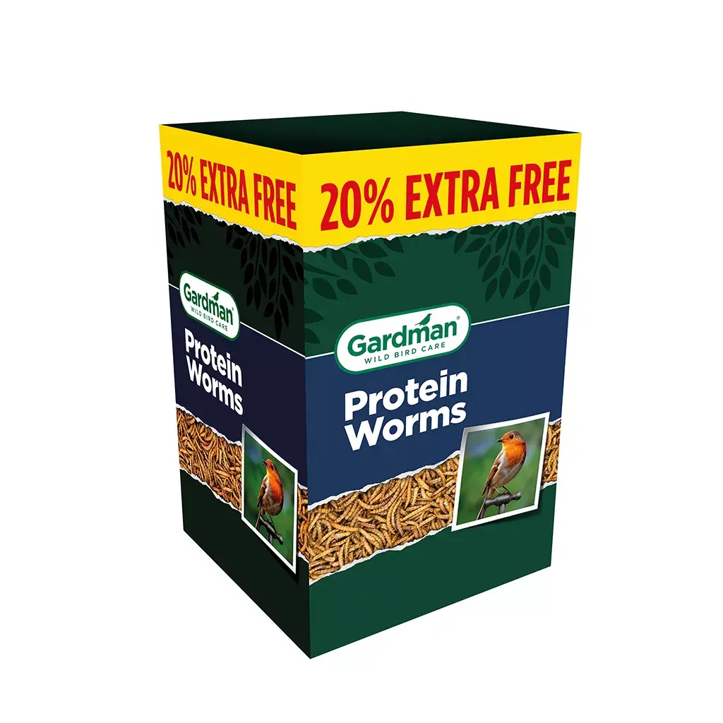 Gardman Protein Worms 1kg (+20% Free) - Shop - Skylark Garden Centre