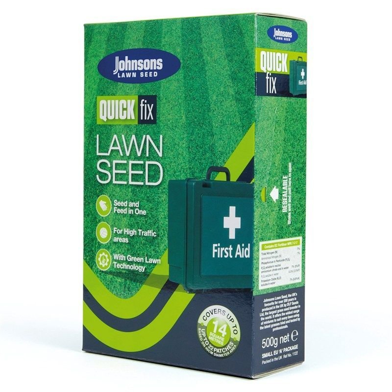 Johnsons Lawn Seed Quick Fix 500g Shop Skylark Garden Centre