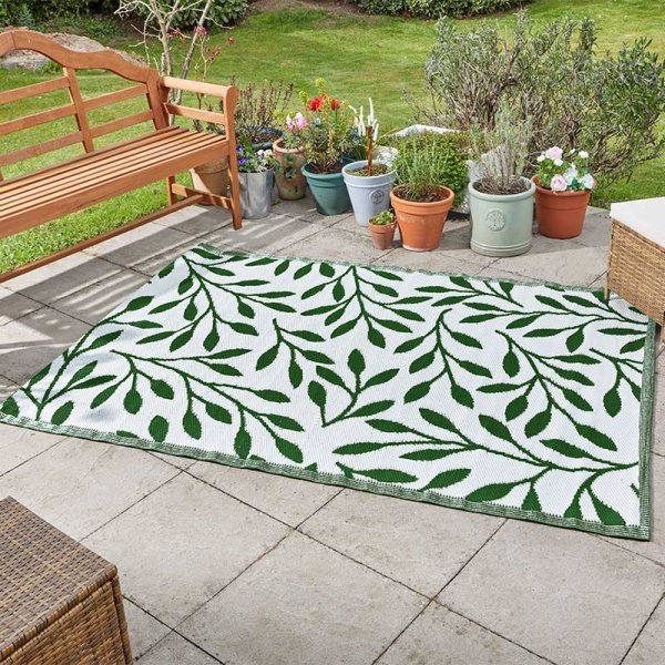 Smart Garden Alfresco Mat Leaves - Green 150 x 210cm - Shop - Skylark ...