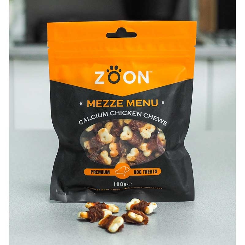 Zoon Mezze Menu Calcium Chicken Chews 100g - Shop - Skylark Garden Centre
